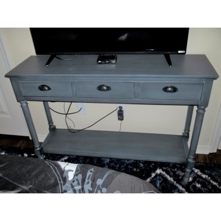 Garvey 3-Drawer Wood Entryway Console Table - On Sale - Bed Bath ...