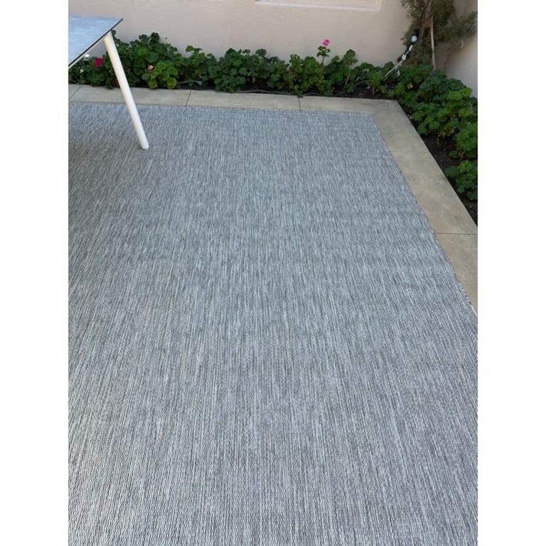 Aloha Washable Solid Indoor Outdoor Area Rug Patio Deck Living Room ...