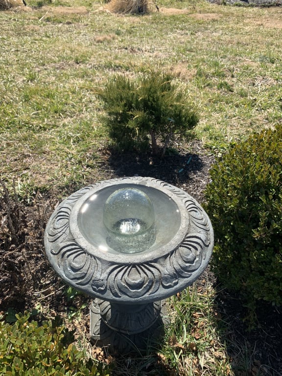 Green Bubble Recycled Glass Ball, 5"