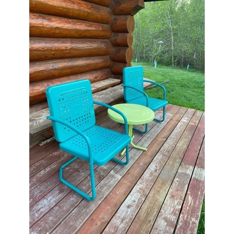 Crosley Bates Turquoise Chair (Set of 2) - Bed Bath & Beyond - 26565504