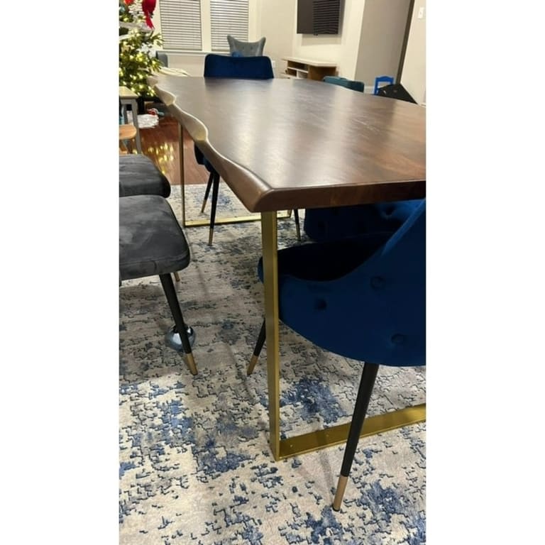 Carson Carrington Vannas Dining Table with Gold Legs - Bed Bath ...