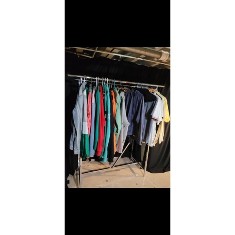 Econoco Adjustable Heavy Duty Double Bar, Retail Clothing Rack ...