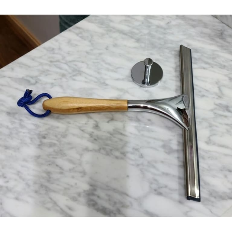 ToiletTree Products All Purpose Bamboo Stainless Steel Squeegee - Rust ...