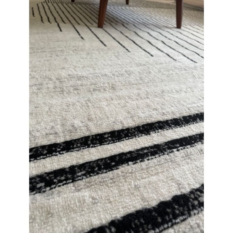 Livabliss Joel Mod Black/Ivory Ombre Geometric Striped Area Rug - On ...