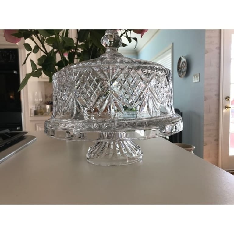 Godinger Dublin Crystal Cake Plate with Dome - Bed Bath & Beyond - 12021636
