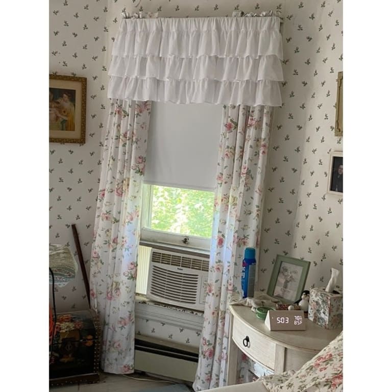 Madison Park Joycelyn Cotton Oversized Ruffle Curtain Valance - Bed ...