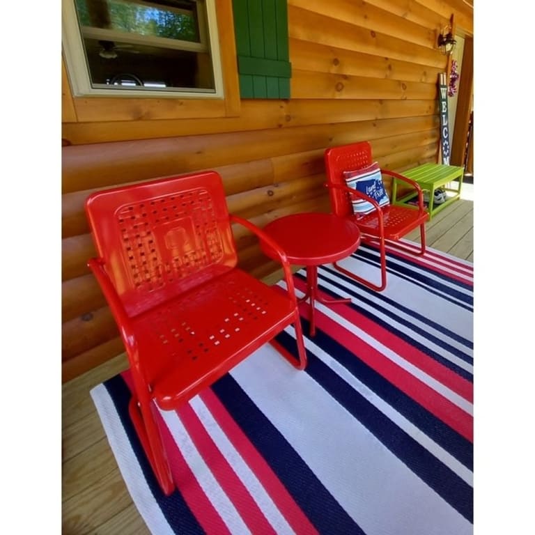 Crosley Bates 3Pc Outdoor Chair Set - 84 W x 22 D x 35 H - On Sale ...
