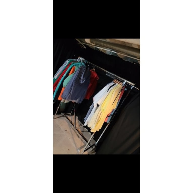 Econoco Adjustable Heavy Duty Double Bar, Retail Clothing Rack ...