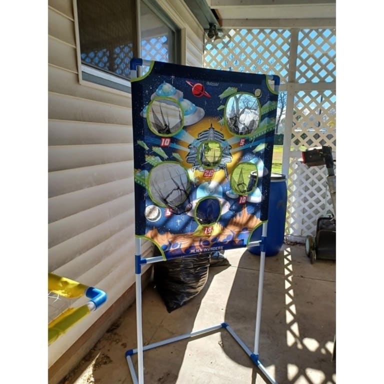GoSports Foam Fire Alien Invaders Game Set - Includes Target, 2 Toy ...