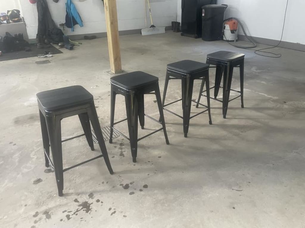 All-Weather Backless Commercial Bar Stool with Poly Resin Seat - Bed ...