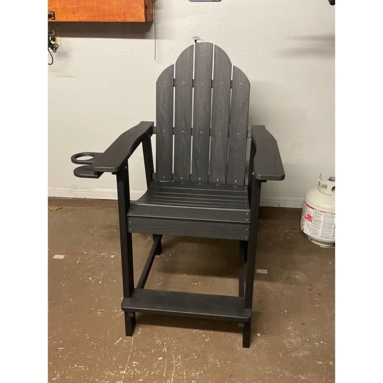 Lue Bona All Weather Plastic Outdoor Bar Stool Adirondack Chairs Bar
