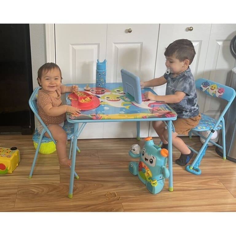 Nickelodeon Baby Shark Activity Square Table and Chair Set - On Sale ...