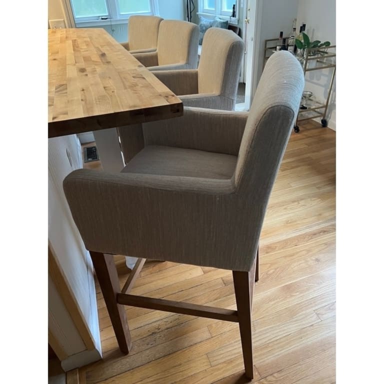 Armga Fabric And Rubberwood 30 5 Inch Barstools Set Of 2 By