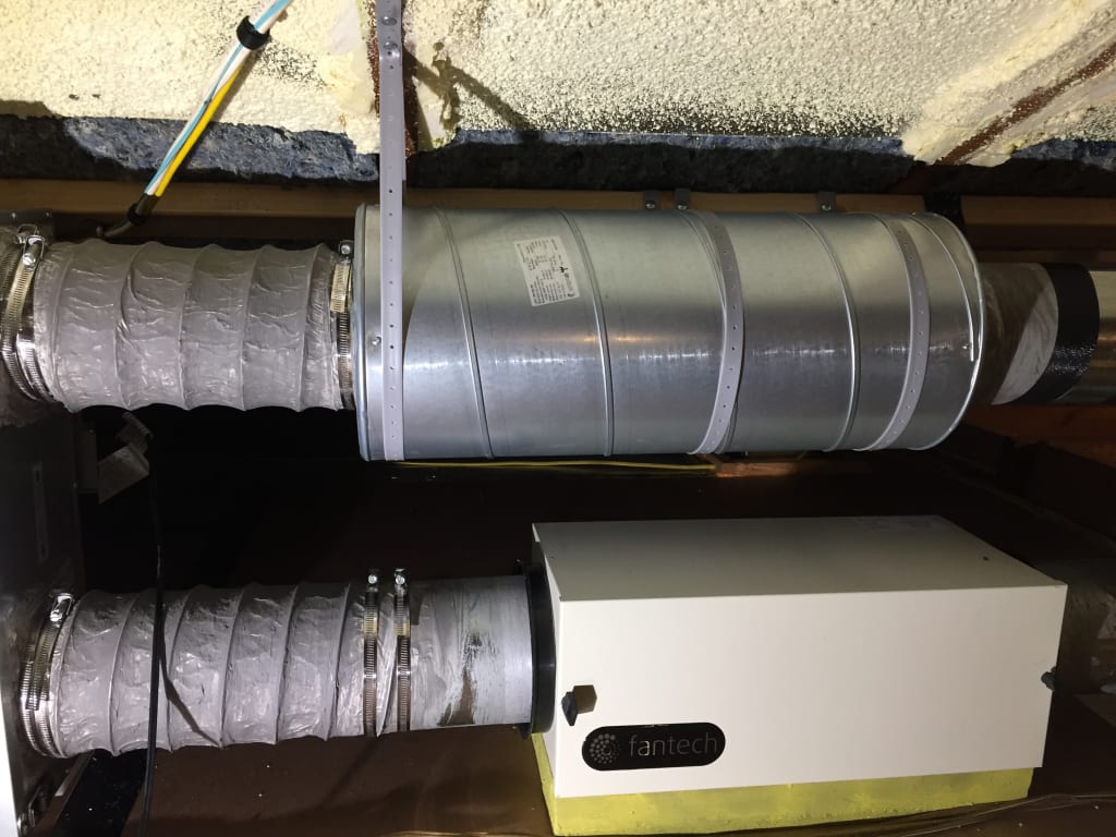 LD6 - Fantech LD6 - Galvanized Steel Silencer for 6" Duct