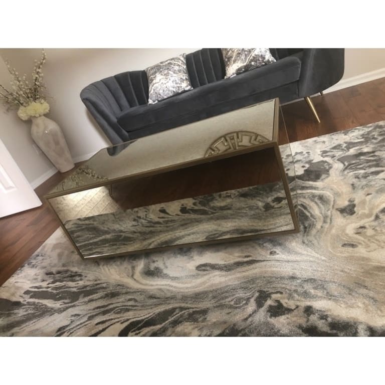 Inspire Me! Home Decor Lana Mirrored Coffee Table - Bed Bath & Beyond ...