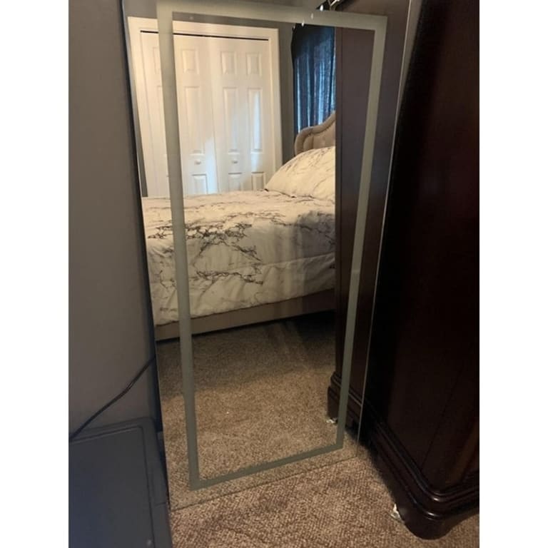 Exbrite Led Lighted Full Length Mirror, 48x22 Inch Wall Mounted Body ...