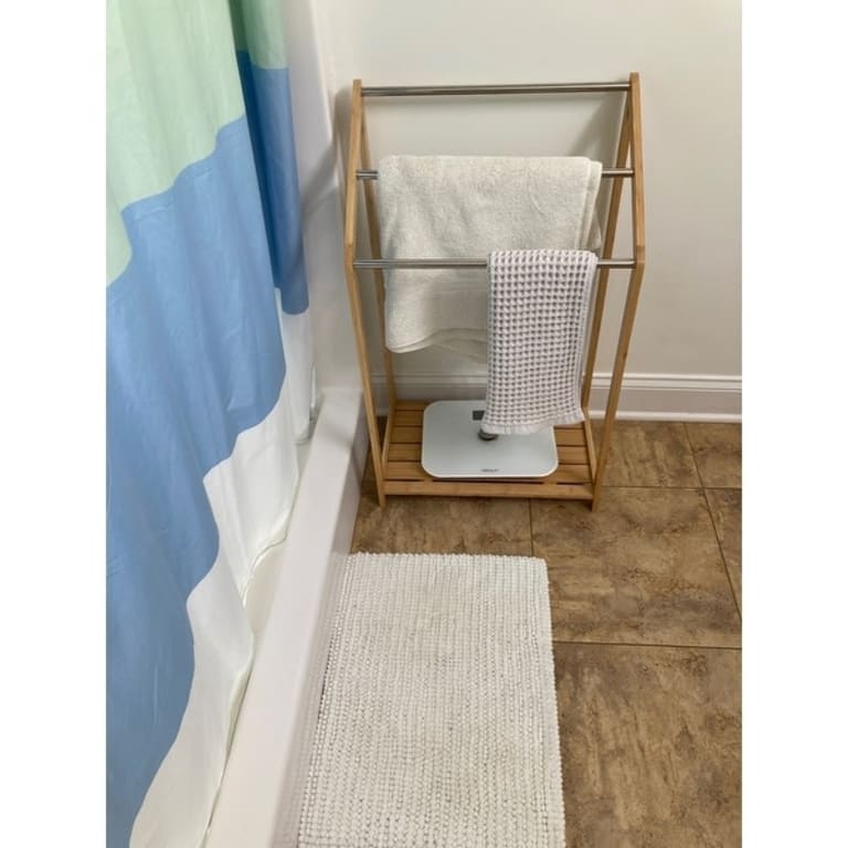 ToiletTree Products Bamboo Towel Rack Holder for Bathrooms (3 Tier ...