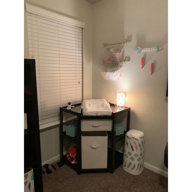 Diaper Corner Baby Changing Table with Hamper and Basket - On Sale ...