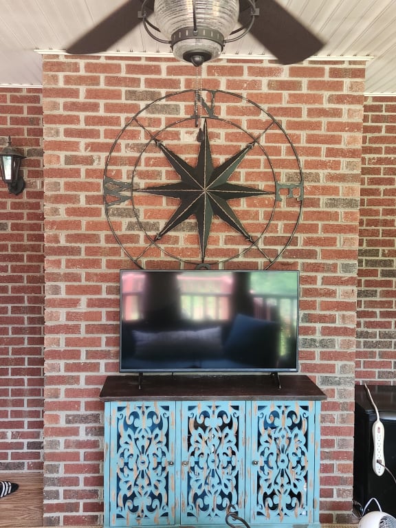 Black Metal Compass Wall Decor, 42"