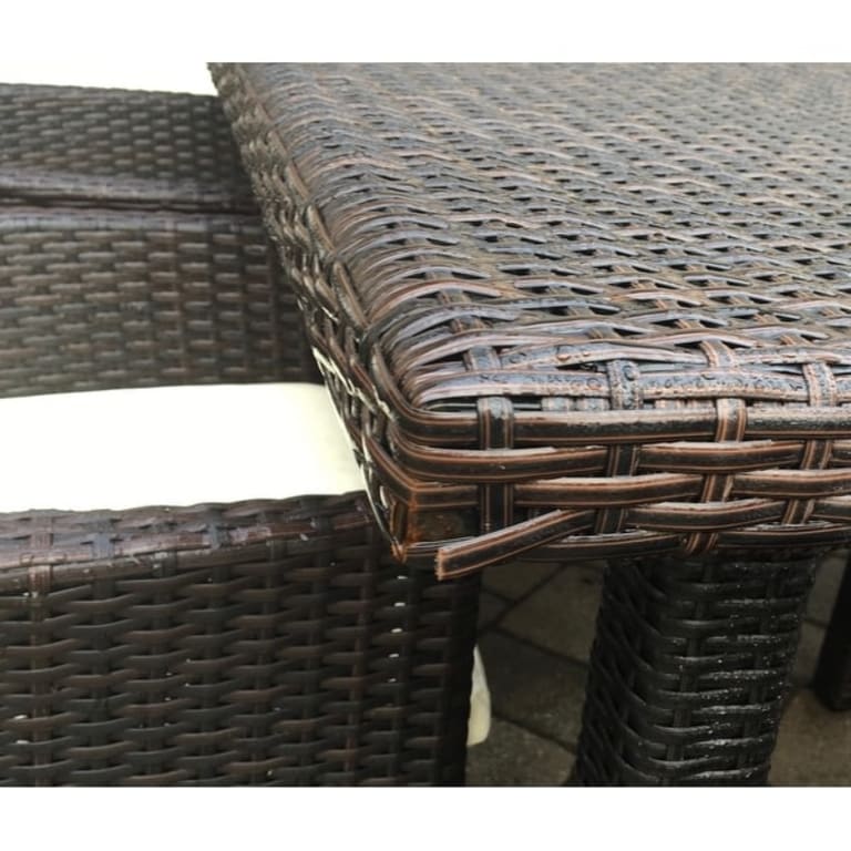 Fiona Outdoor 64-inch Square Wicker Dining Table by Christopher Knight ...