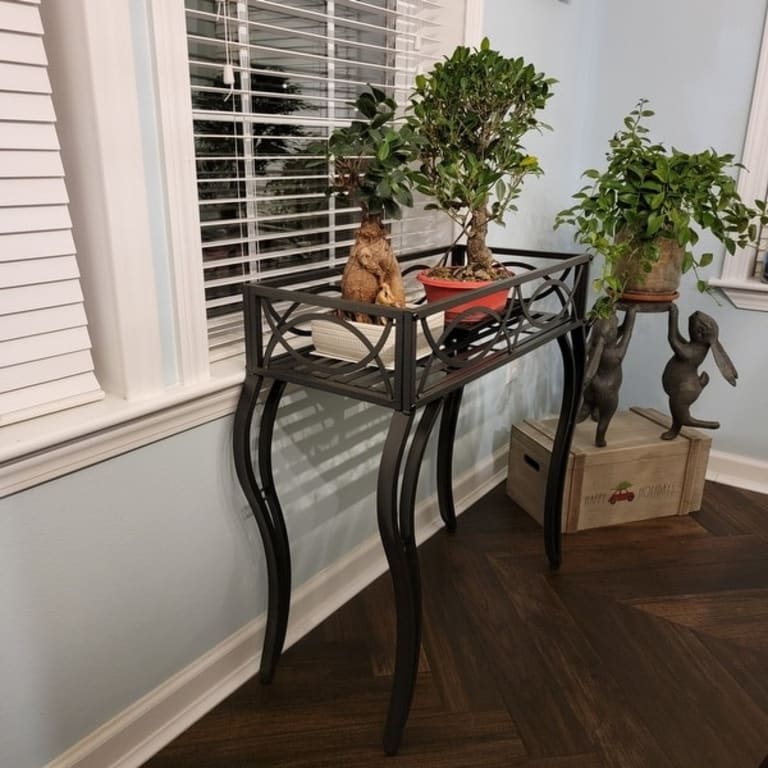 Segovia Iron Rectangular Indoor/Outdoor Plant Stand - On Sale - Bed ...