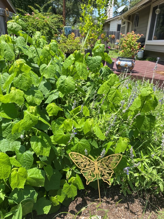 Purple Butterfly Yard Stake, 20"
