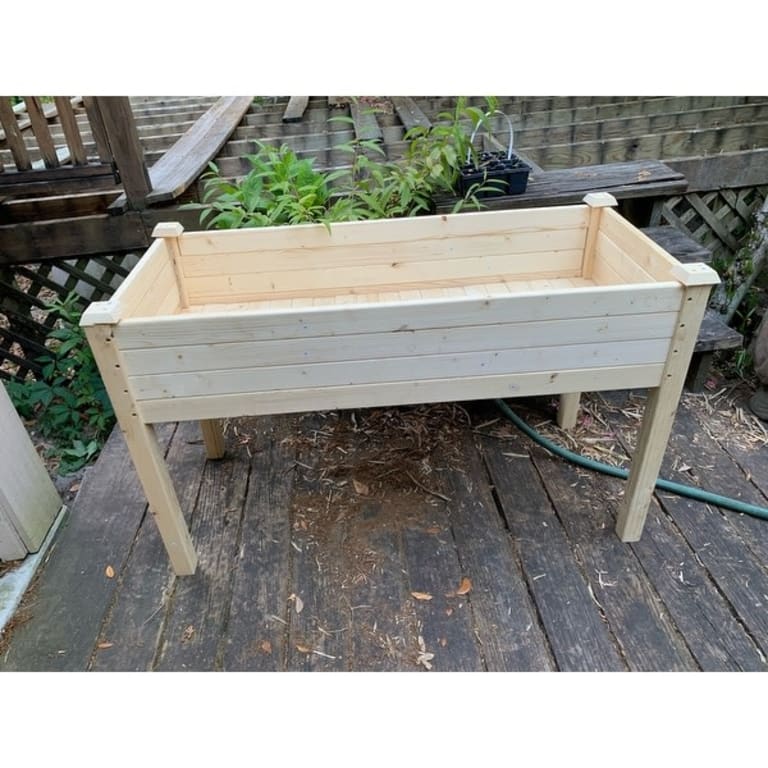48" x 22" x 30" Wood Planting Frame Tall Foot Type - 48" x 22" x 30 ...