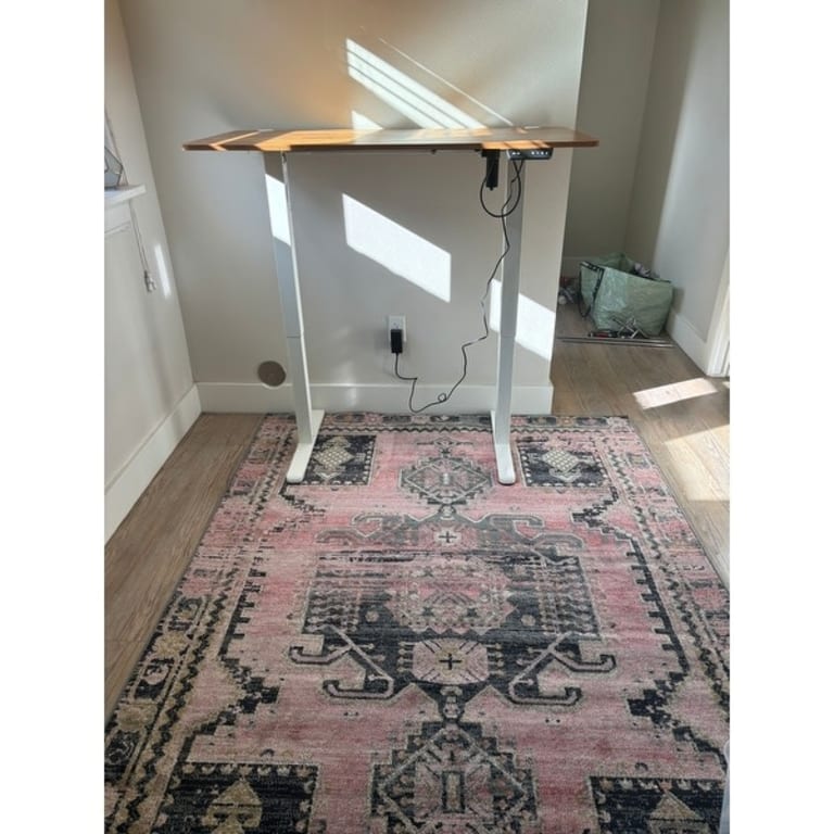 Alexander Home Luxe Rose Antiqued Distressed Area Rug - On Sale - Bed ...