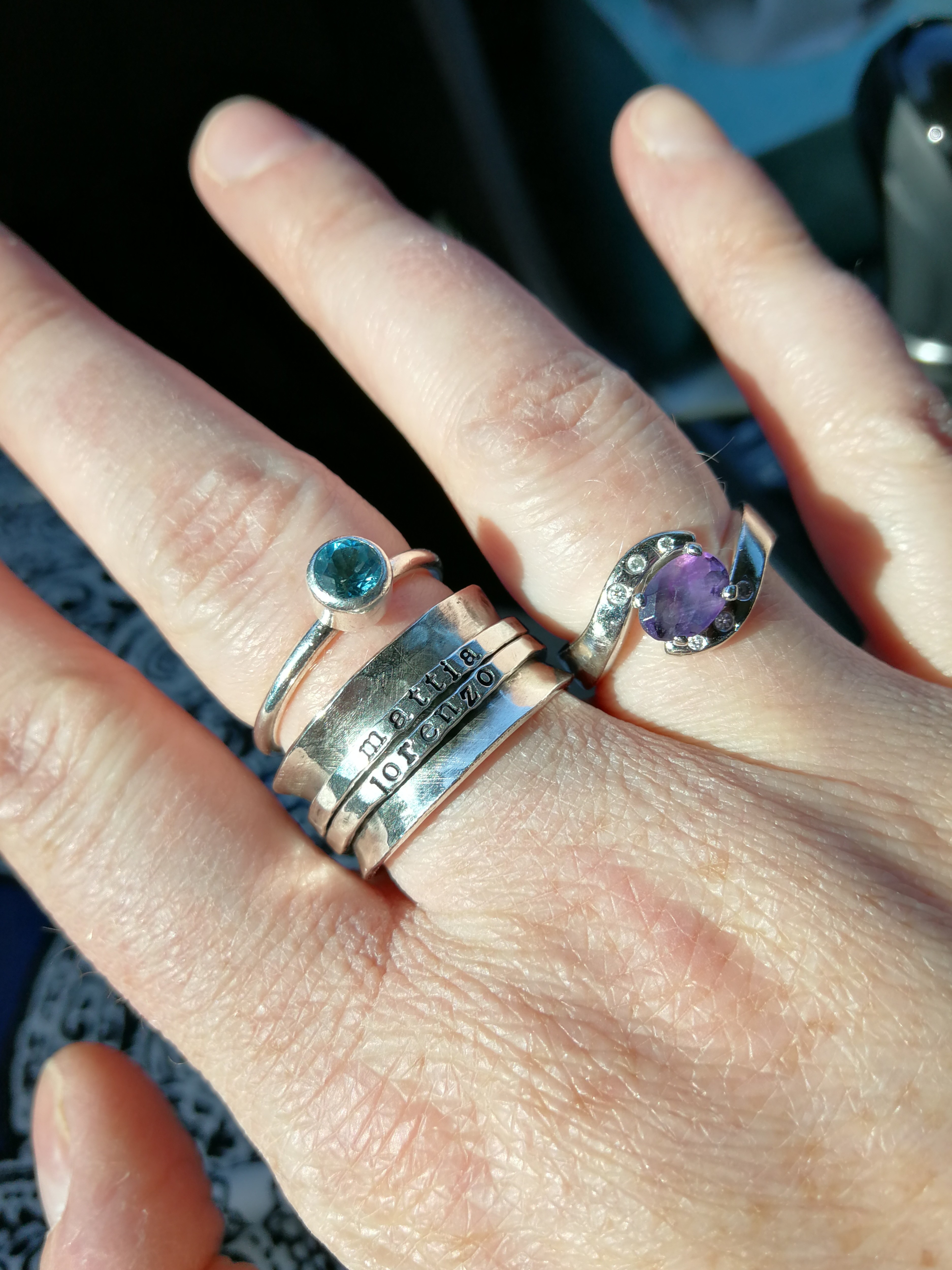 Hand-Stamped Personalized Spinner Ring | Unique Custom Jewelry; Gifts ...