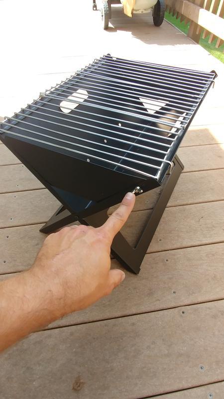 Notebook Charcoal Grill Ultimate Patio 18 Inch Folding Notebook