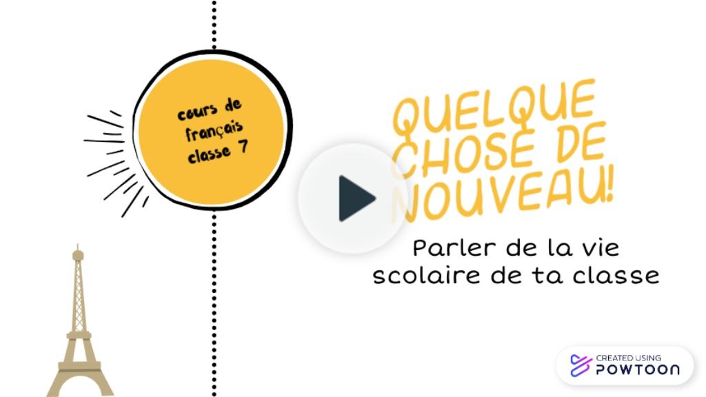 Powtoon - Les adjectifs possessifs "notre, votre, leur"