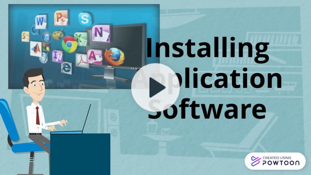 Powtoon - Installing application software from a disc