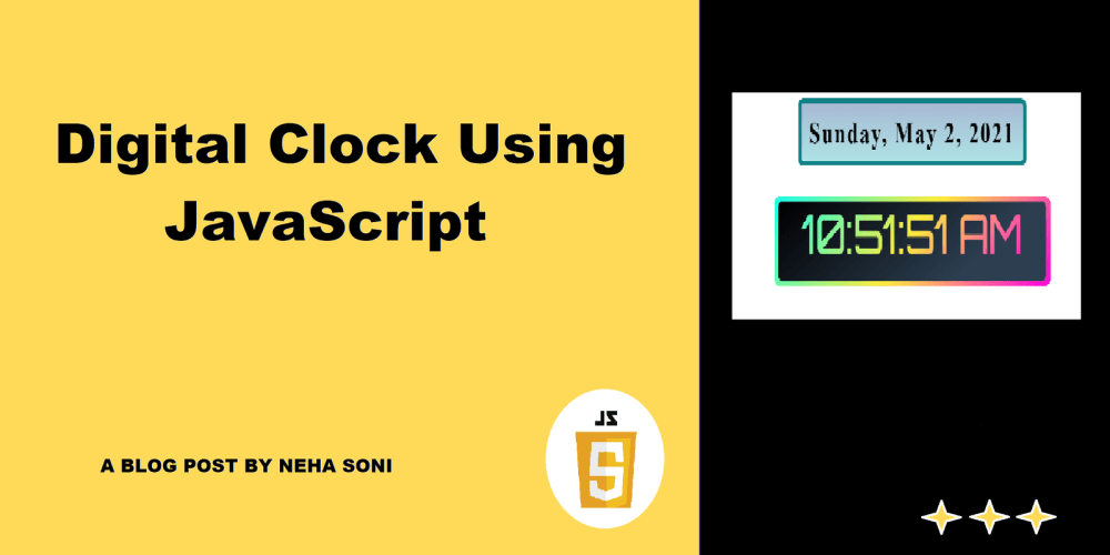 Digital Clock using JavaScript - DEV Community