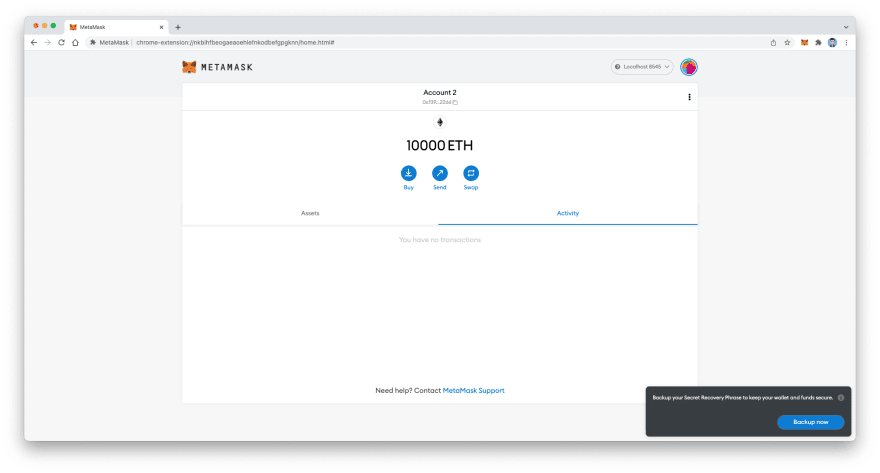 Setup And Build Your First Web 30 Application With React Hardhat Solidity And Metamask Dev