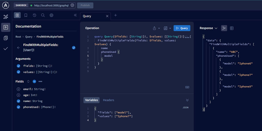 Dynamic Query Datafilter Data On Multiple Fields Using Graphql Mongodb Mongoose Dev Community