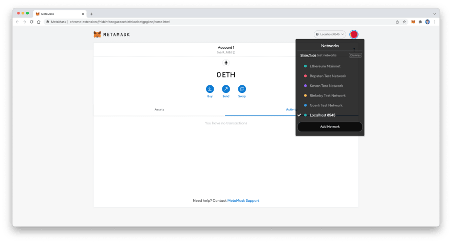 Setup And Build Your First Web 30 Application With React Hardhat Solidity And Metamask Dev