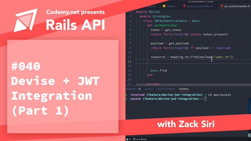 Ruby On Rails Api Authentication Dev Community