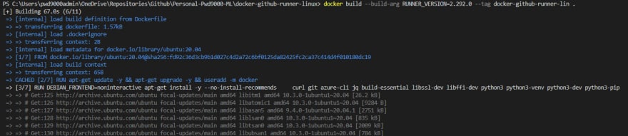 Create A Docker Based Self Hosted Github Runner Linux Container Dev Community