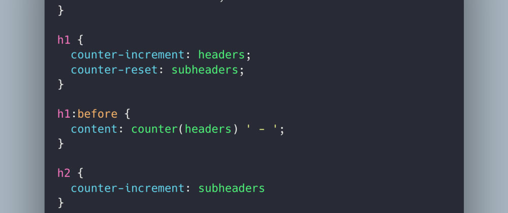 Using CSS Counters for Styling Numbered Content - DEV Community