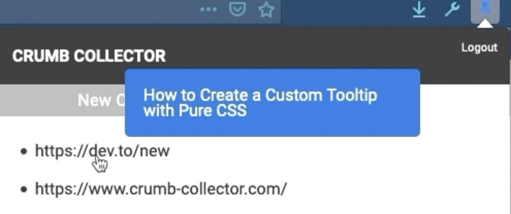 How To Create A Custom Tooltip With Pure Css Dev Community