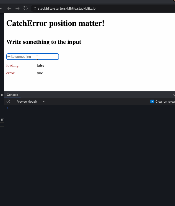 Angular Rxjs Catcherror Position Matter Dev Community