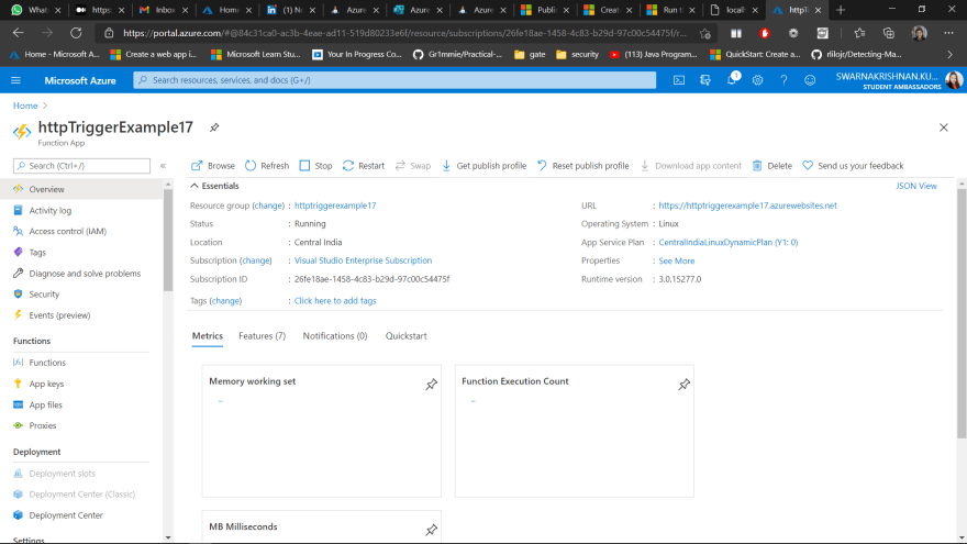 How To Create Functions In Azure Using Python Dev Community
