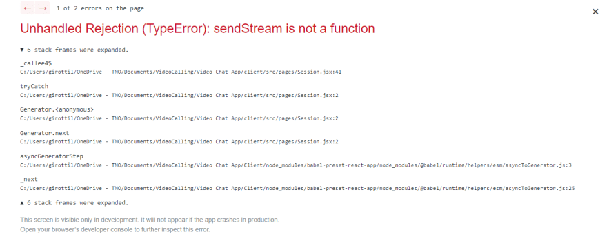 Unhandled Rejection Typeerror Function Is Not A Function Dev Community