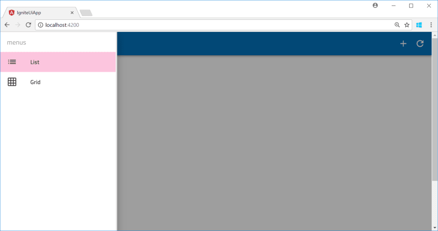 Develop A Cross Platform Application By Angular And Ignite Ui For Angular Part 2 Dev Community