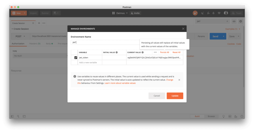 Using Jwt To Authenticate And Authorize Requests In Postman Dev Community