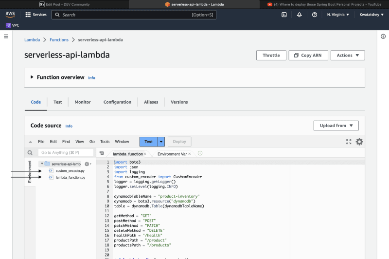 Build A Crud Serverless Api From Scratch Using Aws Lambda Python Api Gateway And Dynamodb