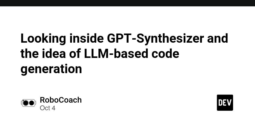 Looking inside GPT-Synthesizer and the idea of LLM-based code ... Looking inside GPT-Synthesizer and the idea of LLM-based code ...