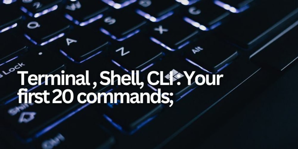 Terminal Shell Cli Your First 20 Commands Dev Community