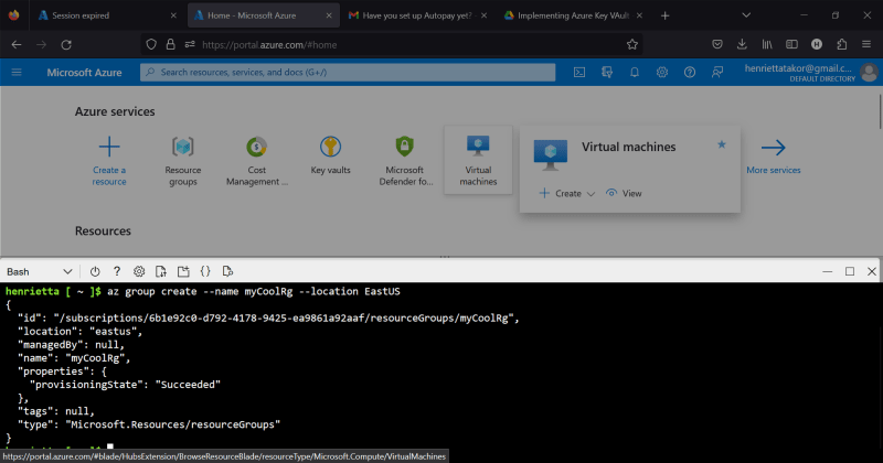 Creating An Azure Virtual Machine Using Command Line Interface Cli Dev Community
