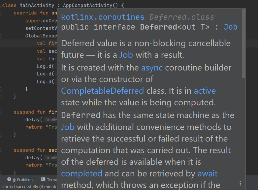 Async Andand Await In Kotlin Coroutines Dev Community